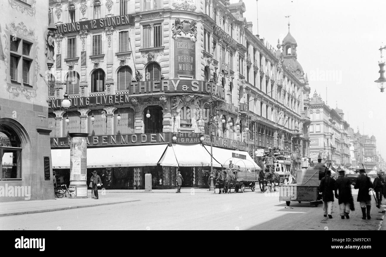 Shopping berlin Banque d'images noir et blanc - Alamy