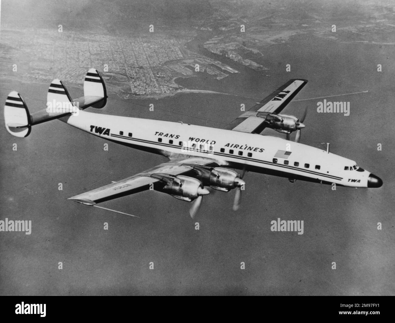 Lockheed constellation Banque d'images noir et blanc - Alamy