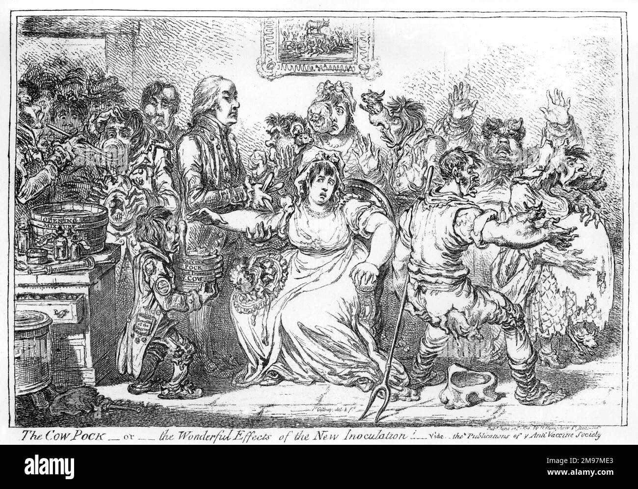 Caricature, le Pow Pock, ou, les merveilleux effets de la Nouvelle ...