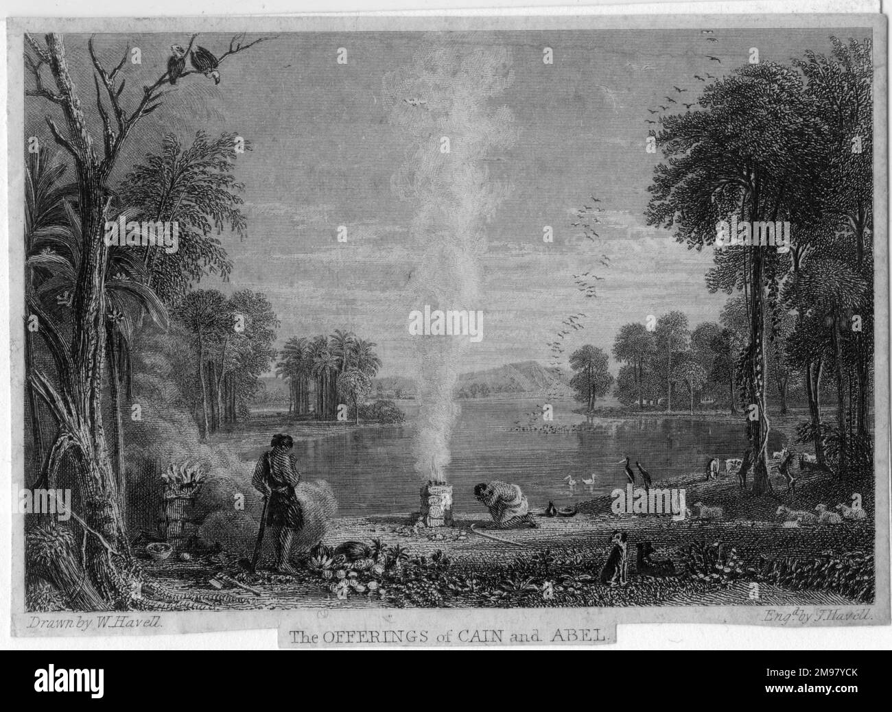 The offerings of cain and abel Banque de photographies et d’images à ...