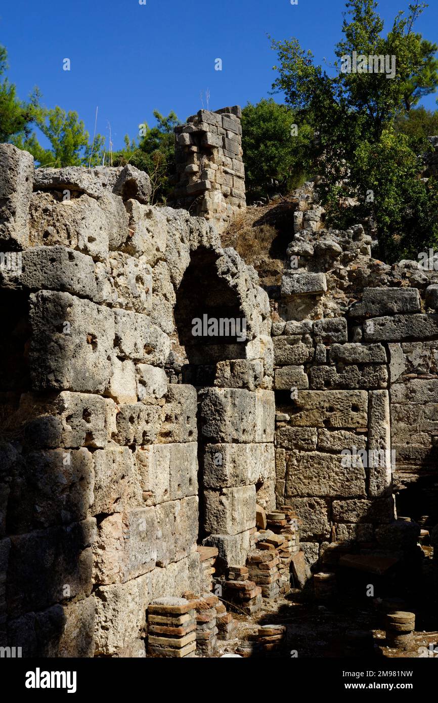 Ruines de la rue principale vers 510 av Banque de photographies et d ...