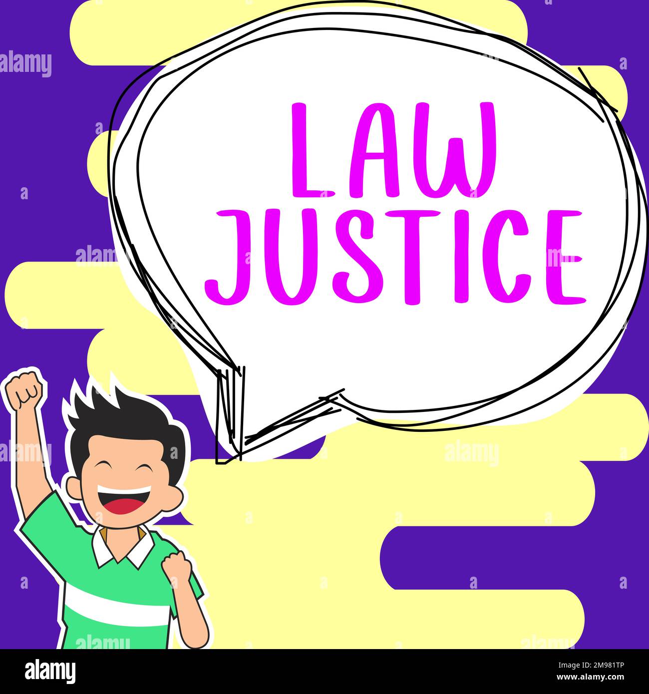 Affichage conceptuel droit Justice. Mot pour un schéma ou un système de ...