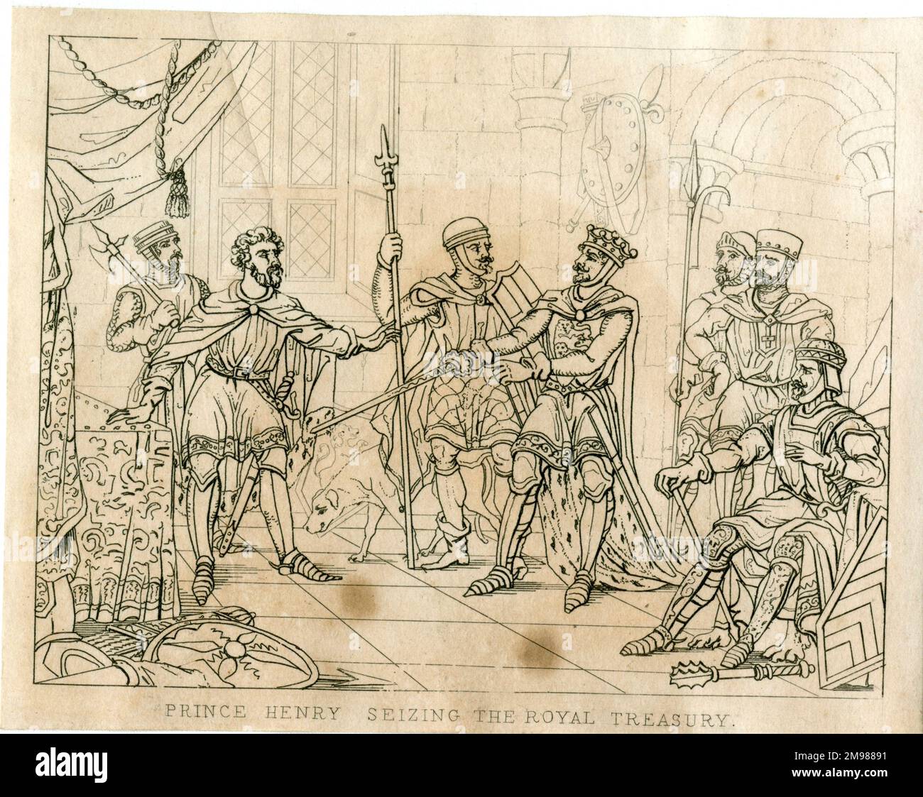 Prince Henry (c1068-1135), frère du roi Rufus (qui venait d'être tué ...