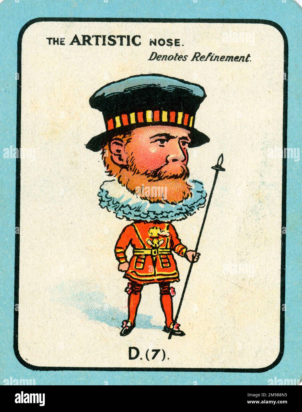 Le jeu du nez - le nez artistique D7, dénote le raffinement Photo Stock ...