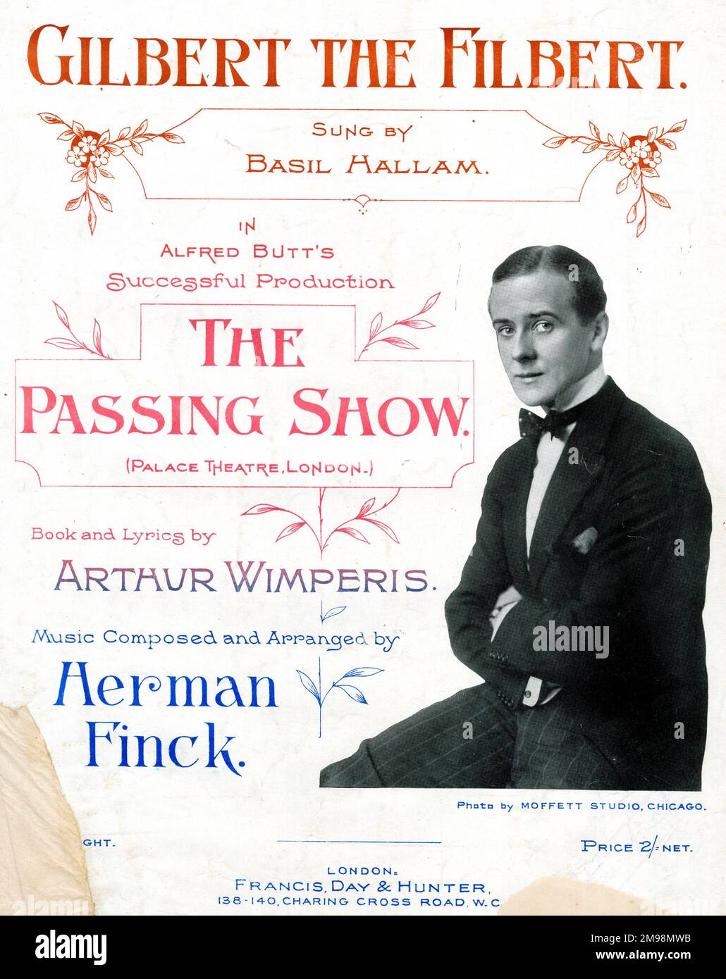 Couverture musicale, Gilbert le Filbert, Words by Arthur Wimperis ...