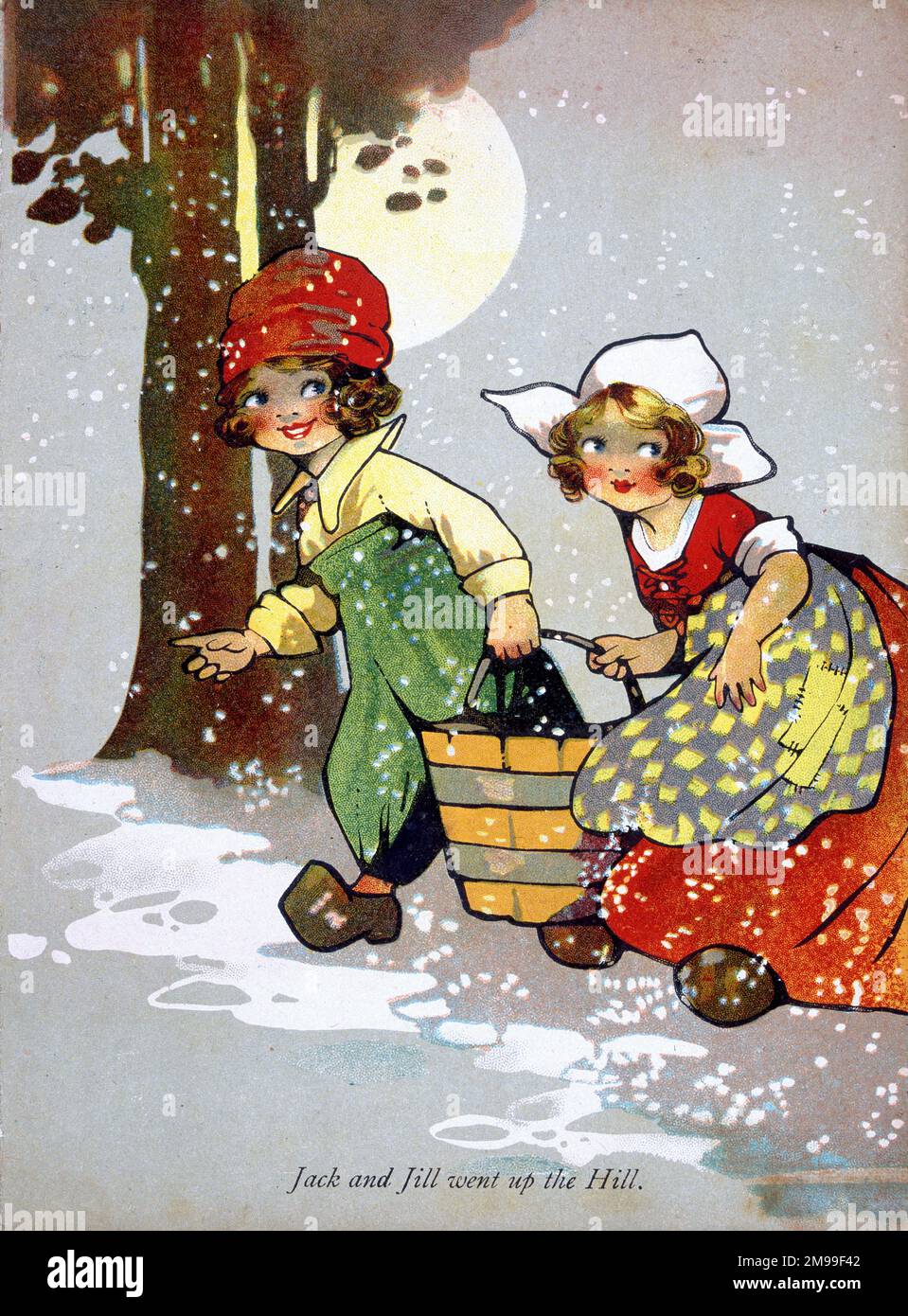 Jack et jill sont montés sur la colline Banque de photographies et d ...