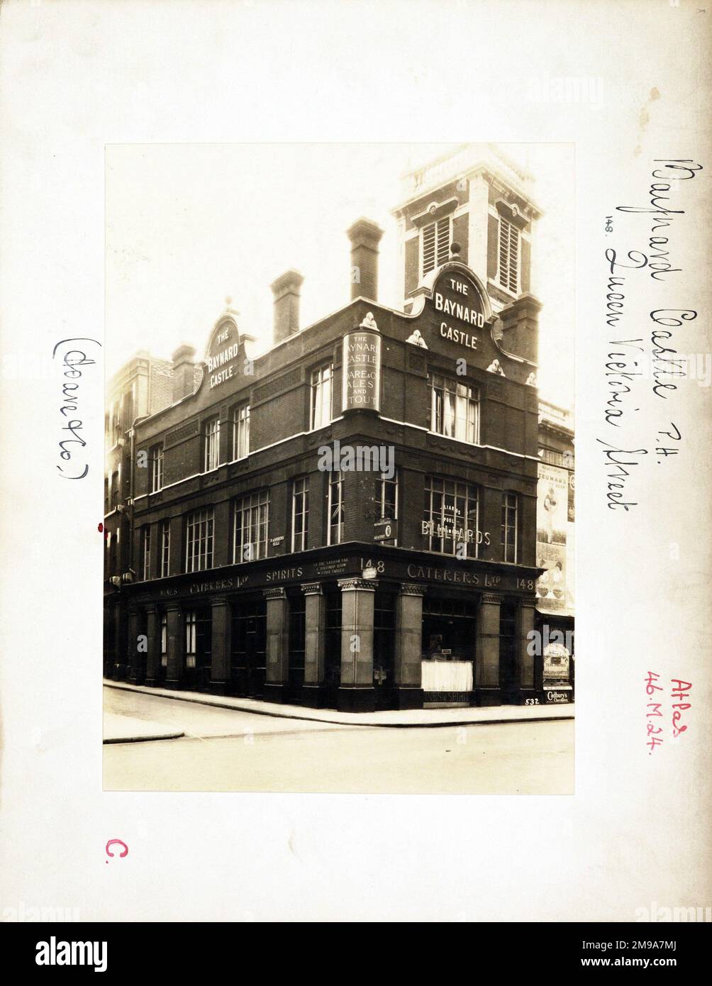 Photographie du château de Baynard pH, EC4, Londres. Le côté principal ...