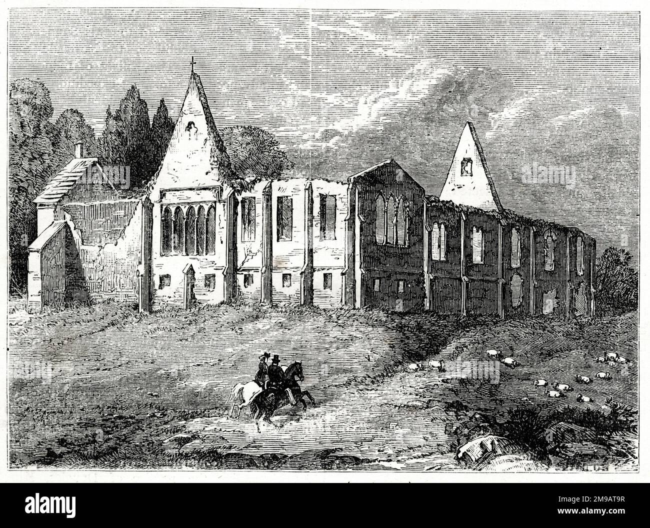 Abbaye en ruine anglaise Banque d'images détourées - Alamy
