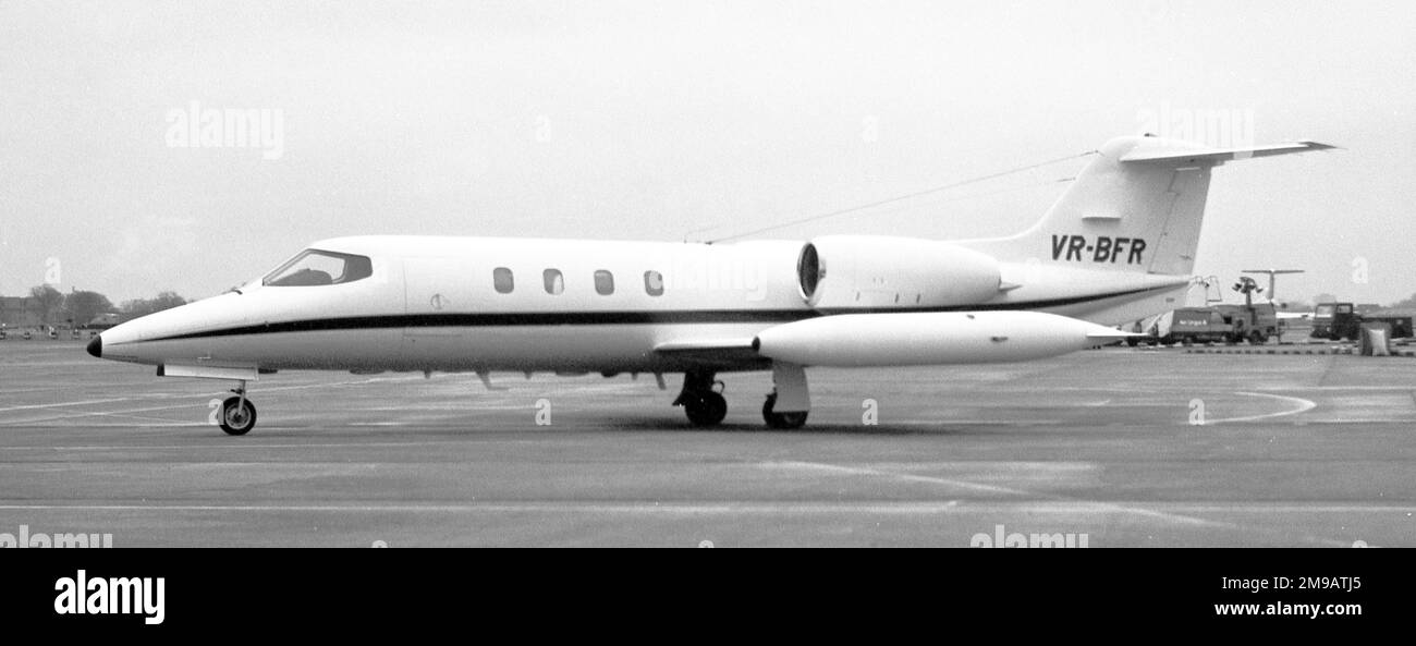 Learjet 36 Banque d'images noir et blanc - Alamy