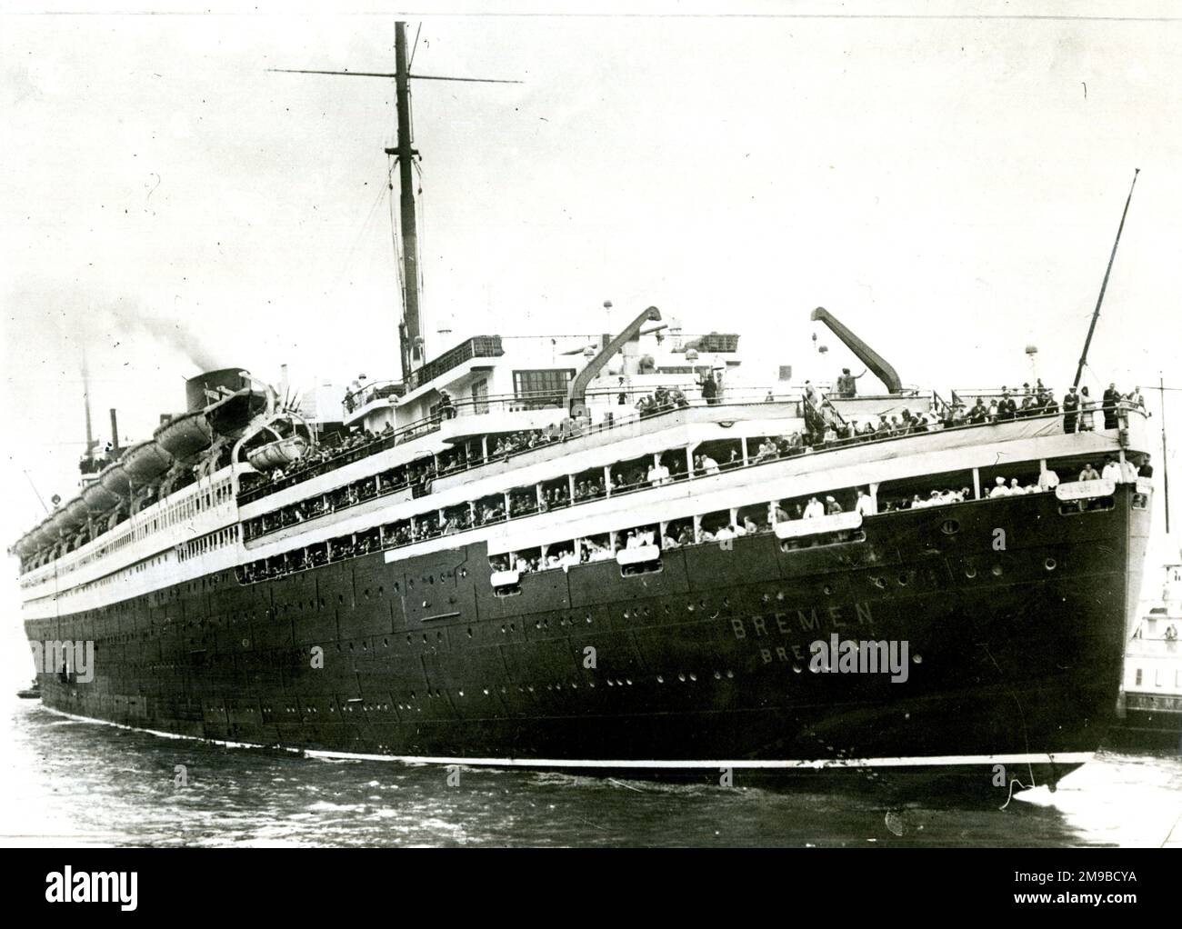 SS Bremen, un paquebot de croisière allemand, qui a battu le record du ...