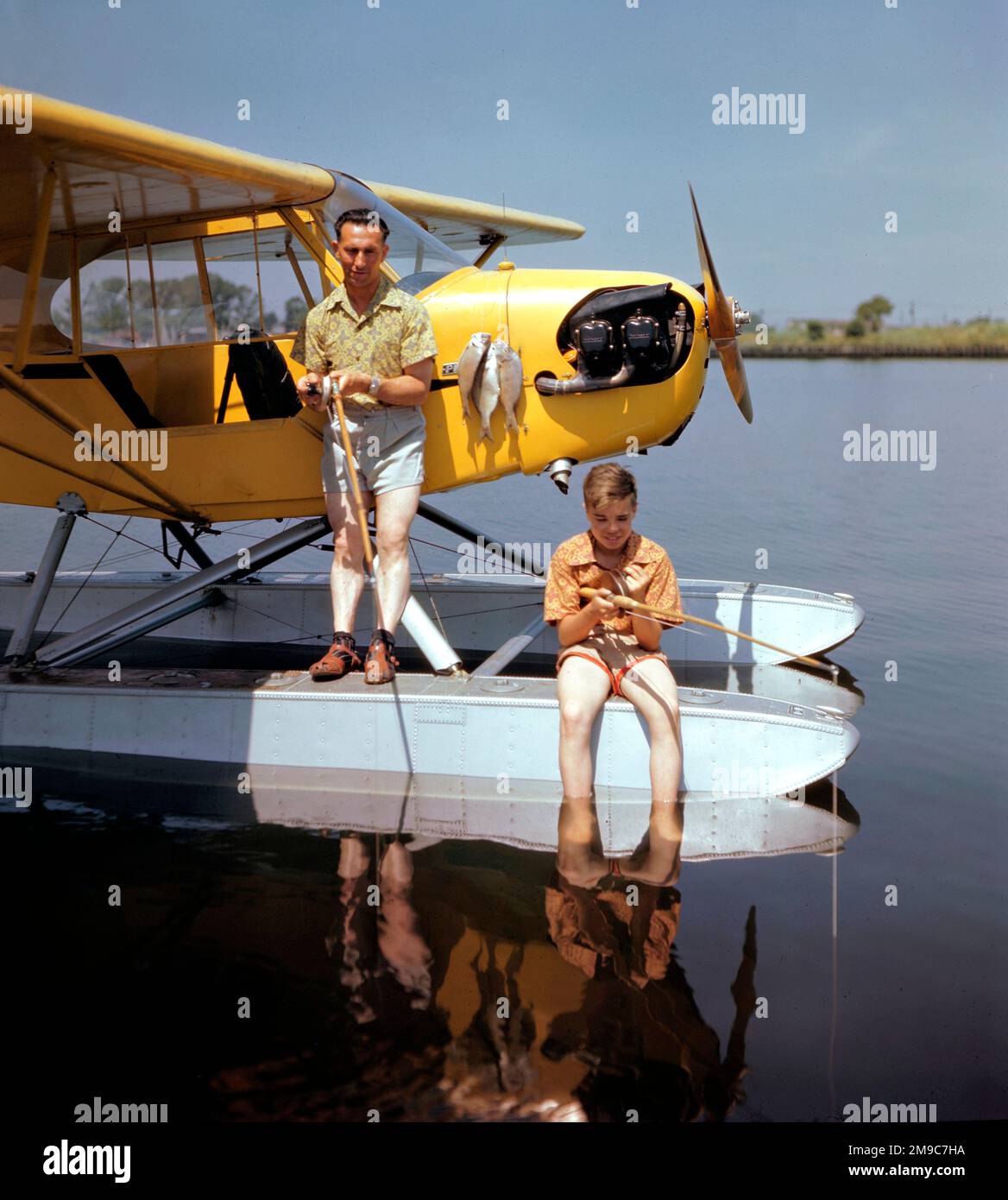 Piper cub float aircraft Banque de photographies et d’images à haute ...