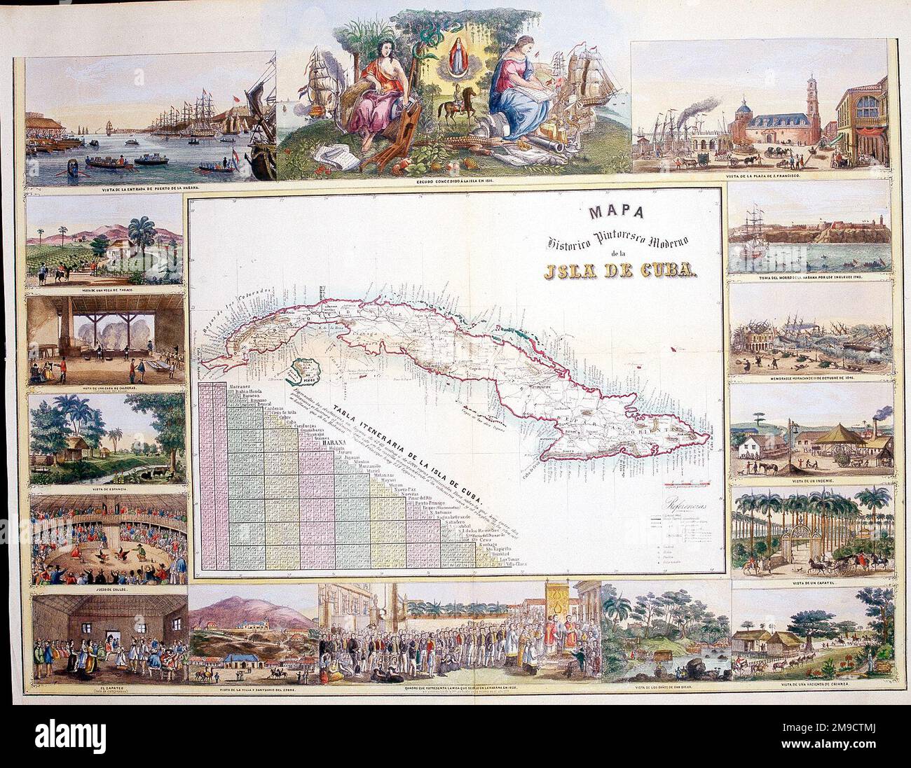 Map of cuba Banque de photographies et d’images à haute résolution - Alamy
