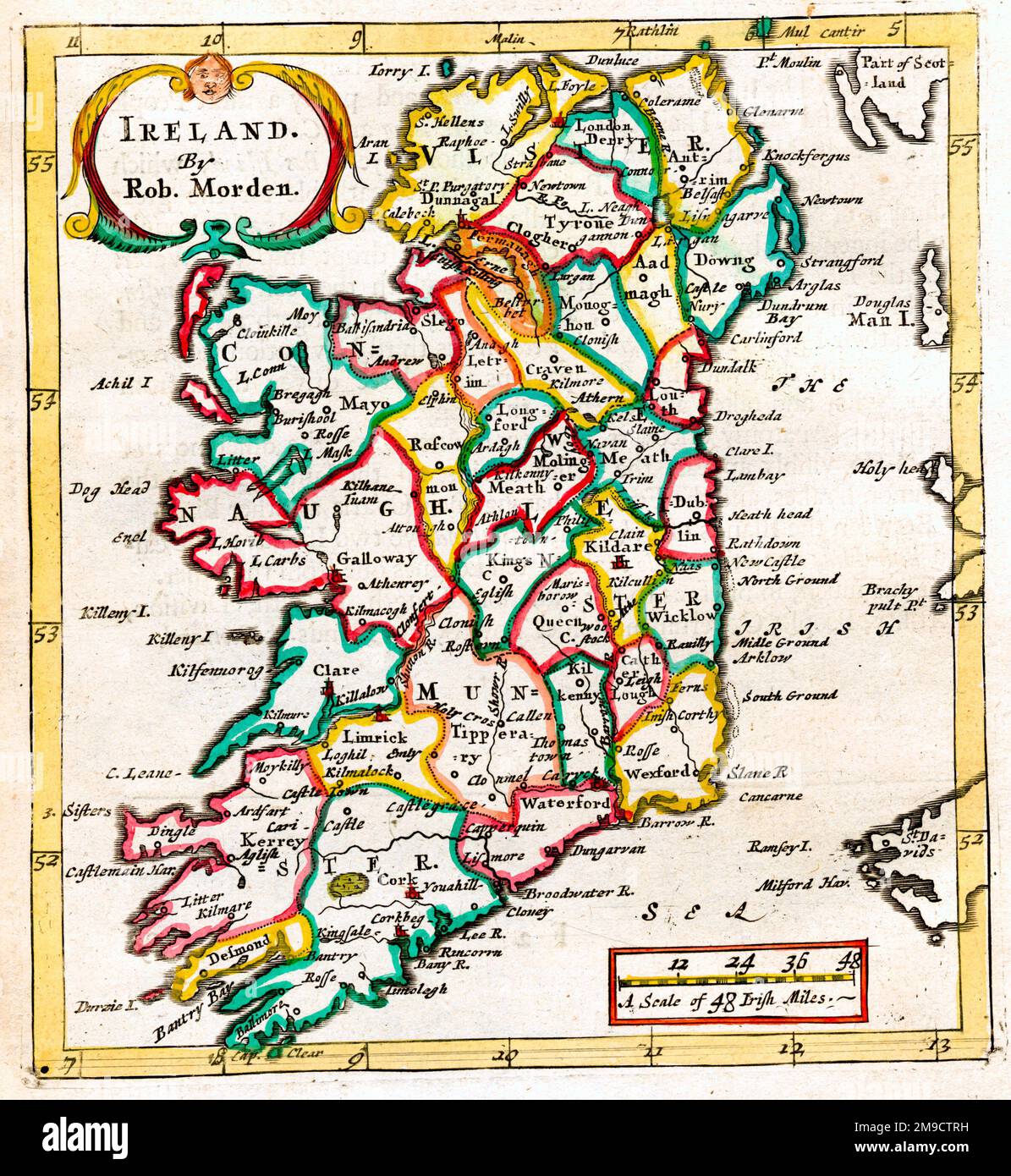 Carte de l'irlande Banque de photographies et d’images à haute ...