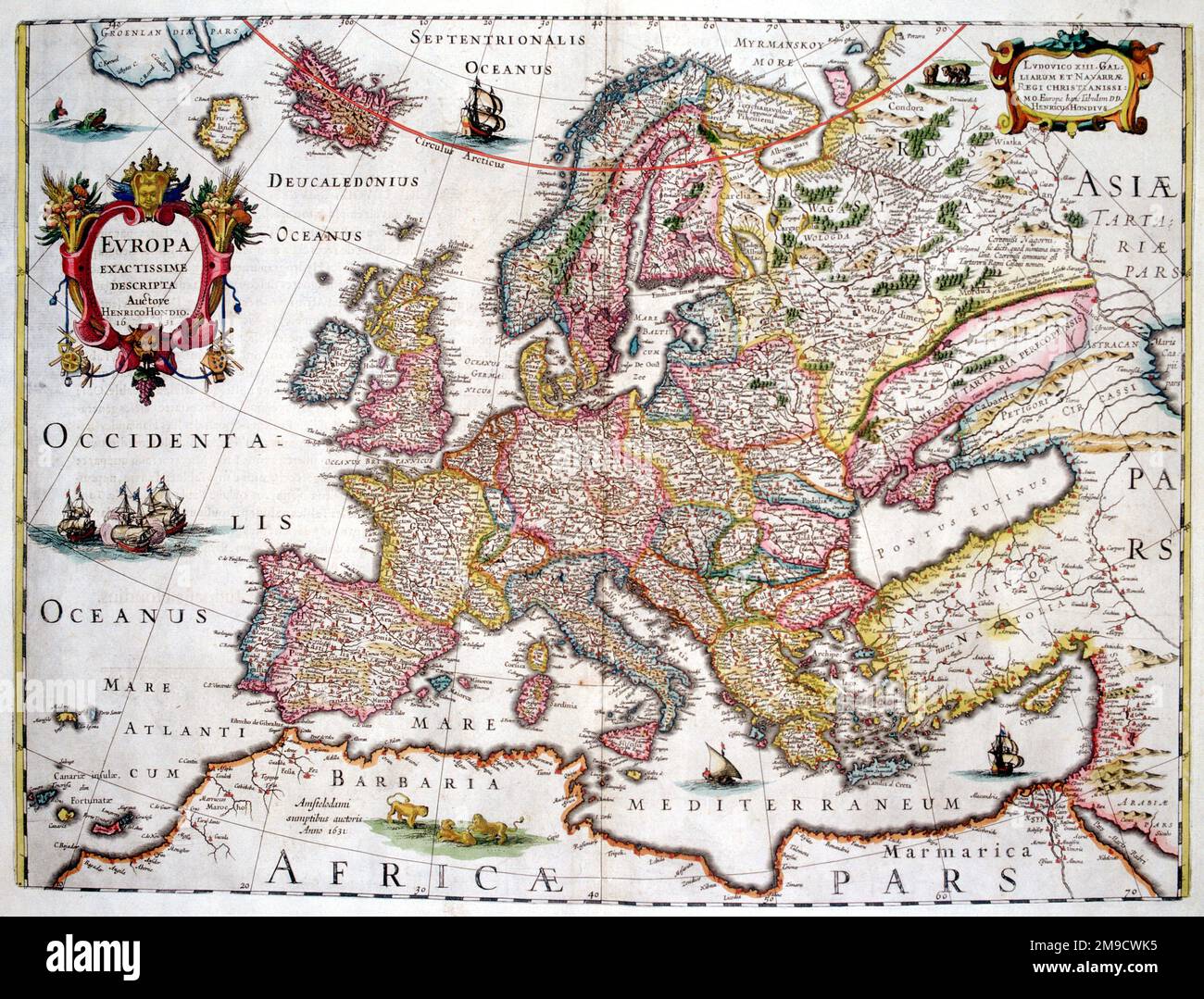 Map europe 17th century Banque de photographies et d’images à haute ...