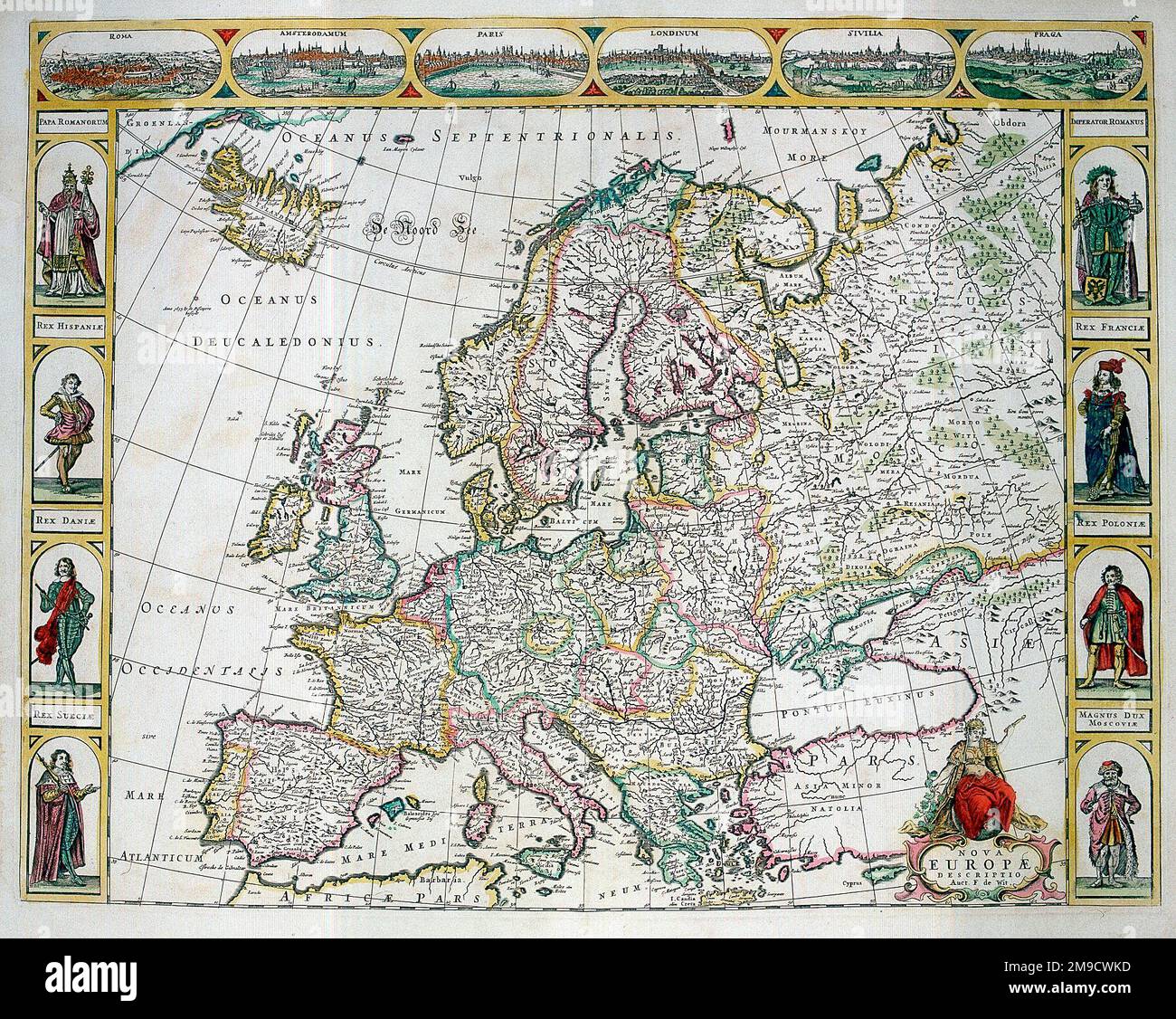Map europe 17th century Banque de photographies et d’images à haute ...