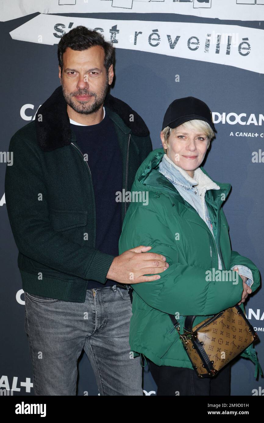 Laurent Lafitte et Marina Fois participent à la première de la nuit ou ...