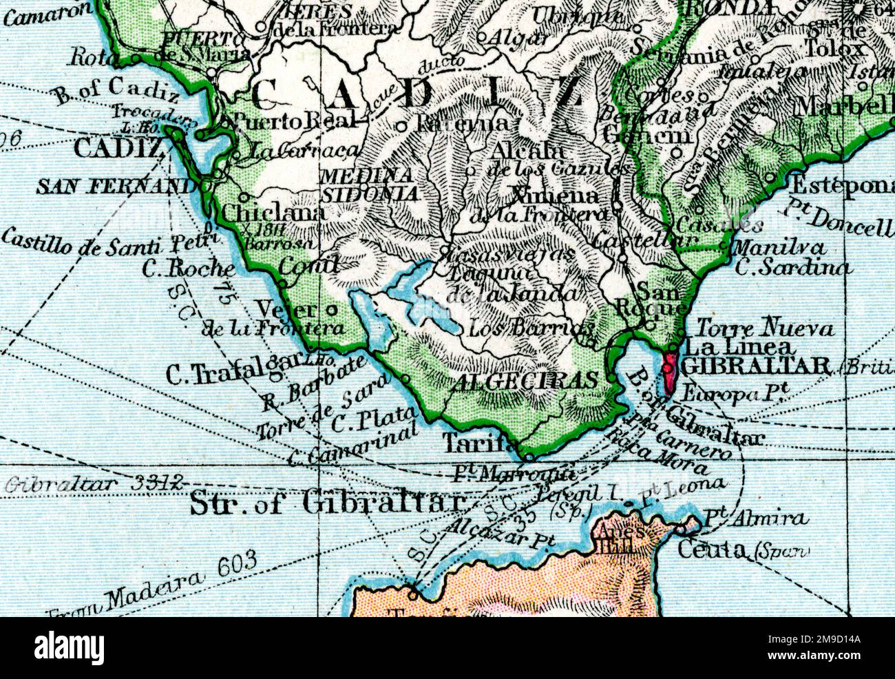 Mapa de cadix Banque de photographies et d’images à haute résolution ...