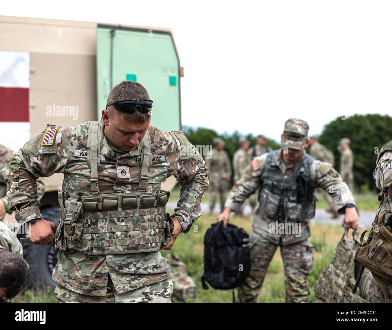 Le sergent d'état-major Bryan Kummer, de la Garde nationale du Nebraska ...