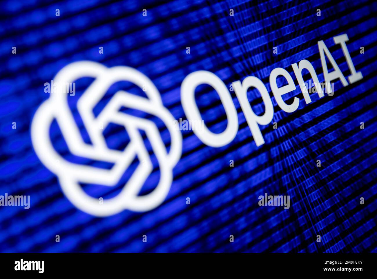 ILLUSTRATION - le logo d'OpenAI, le fabricant du Chatbot ChatGPT. ChatGTP est une source d ...