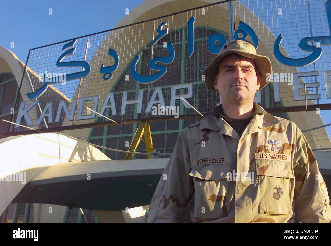 Le major Mark 'Pigpen' Schrecker, USMC, pilote de l'équipe d'évaluation ...