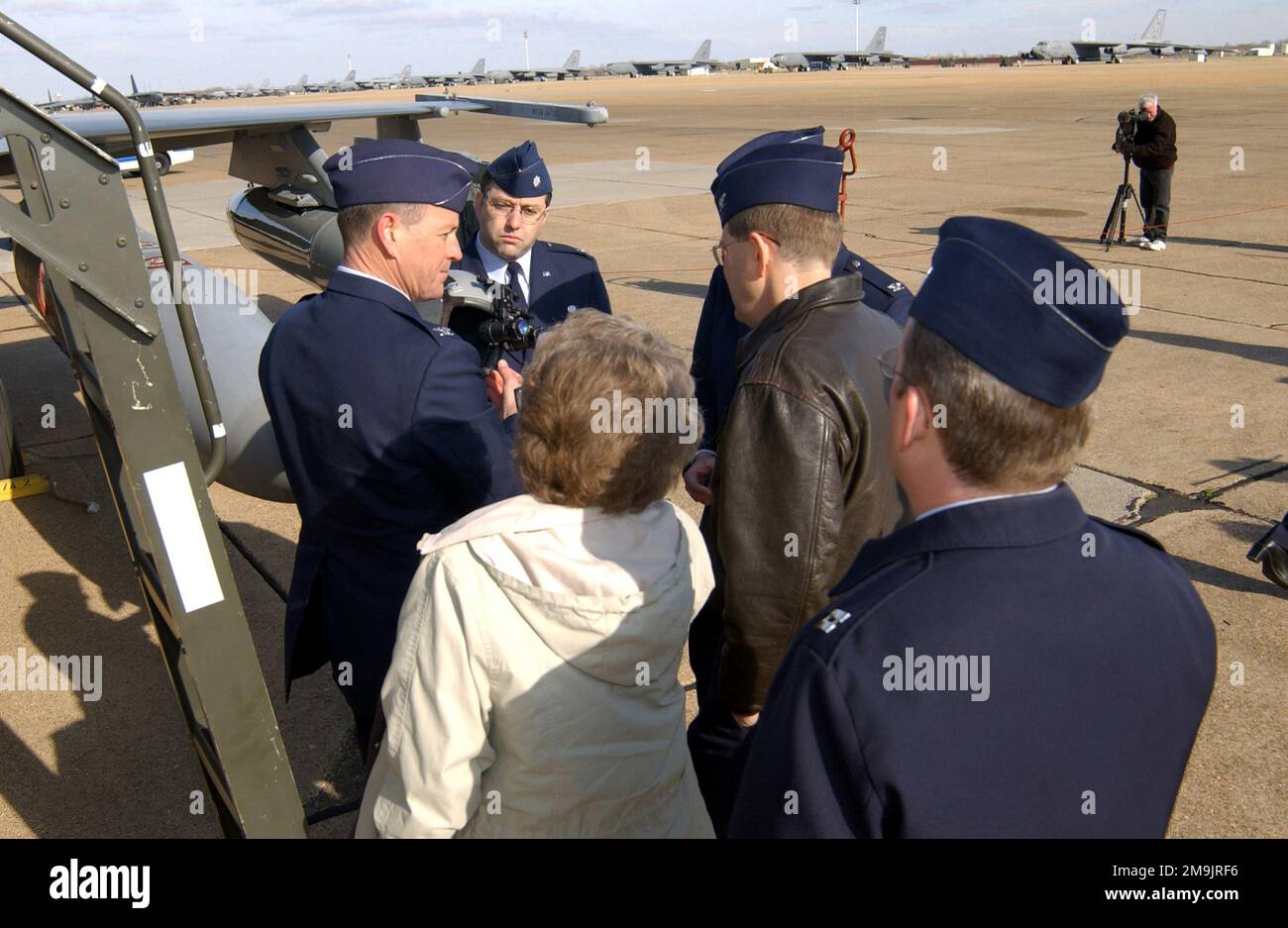 030123-F-0558K-002. [Complete] Scene Caption: On the floightline at the ...