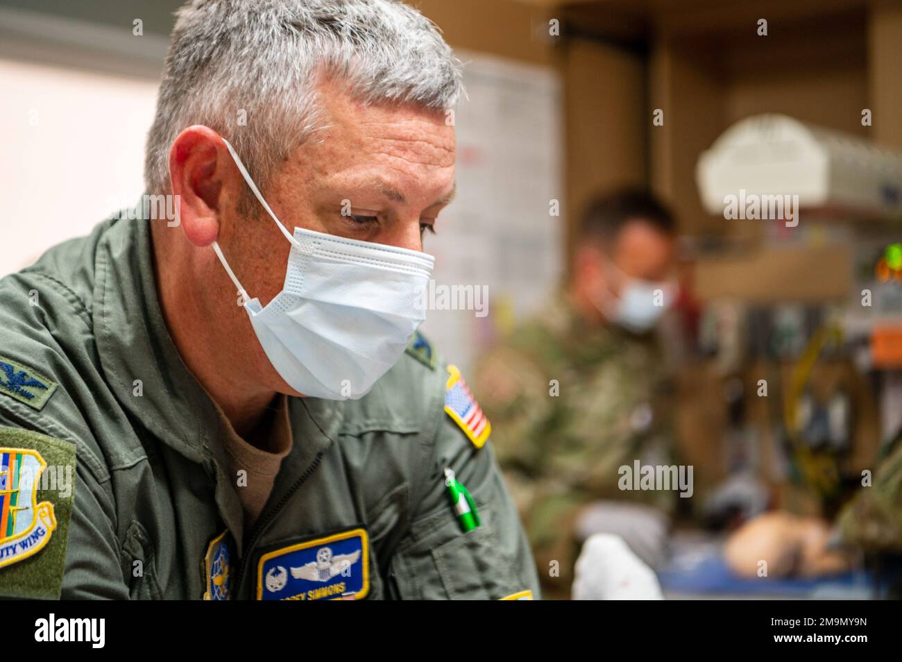 ÉTATS-UNIS Le colonel de la Force aérienne Corey Simmons, commandant de ...