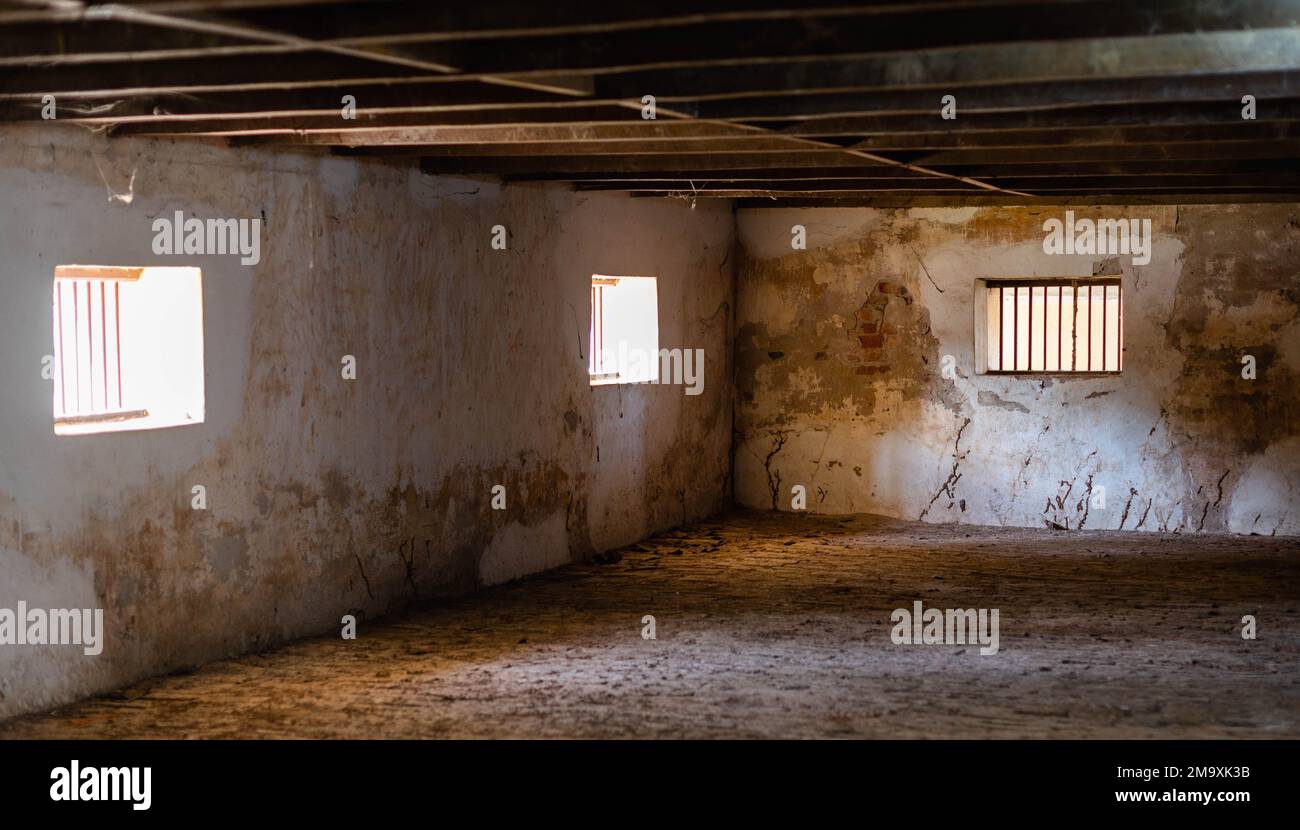 Ancienne prison de sous-sol au nord de la Thaïlande. À l'heure actuelle ...