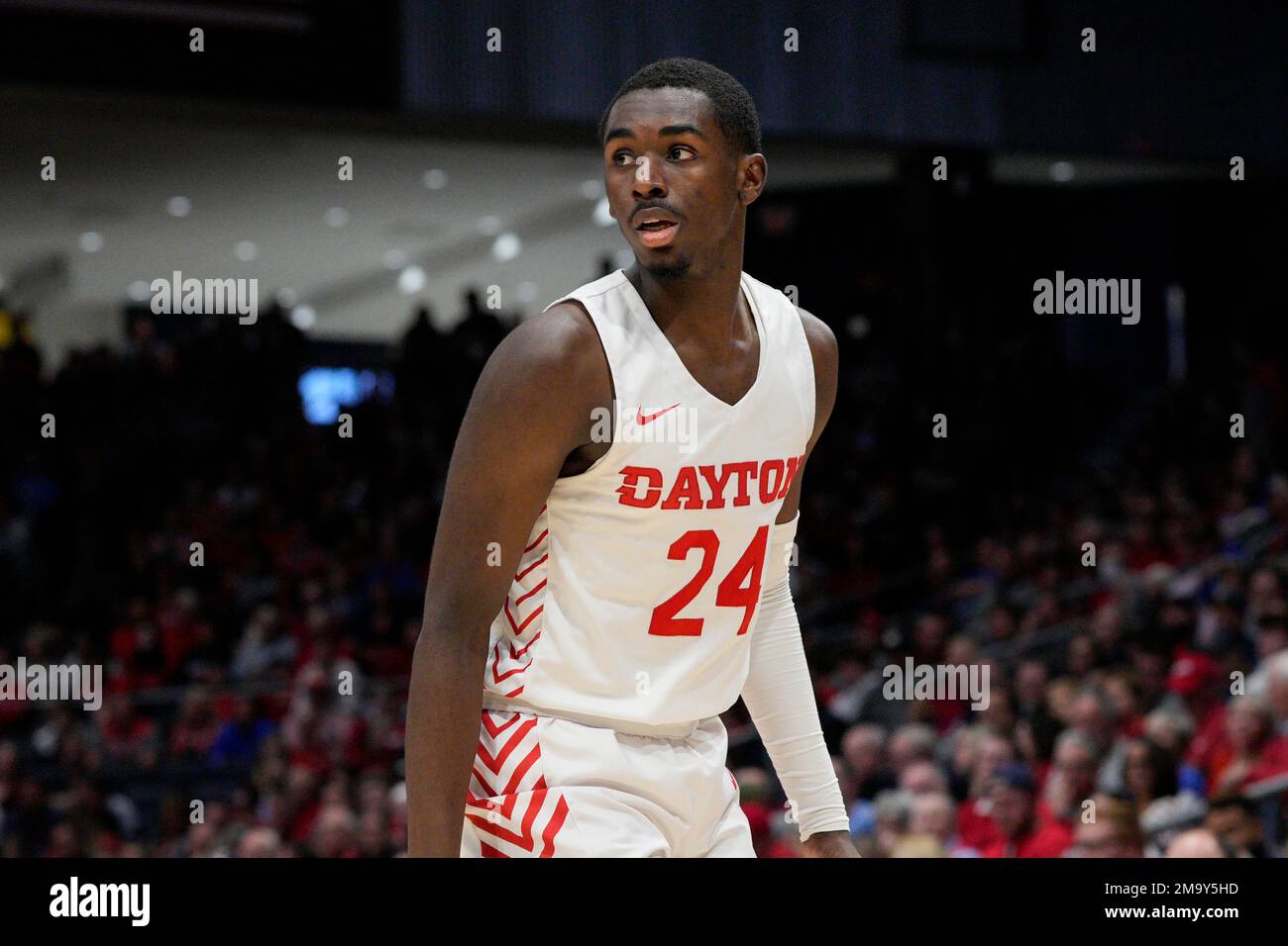 Dayton guard Kobe Elvis (24) plays during the second half of an NCAA ...