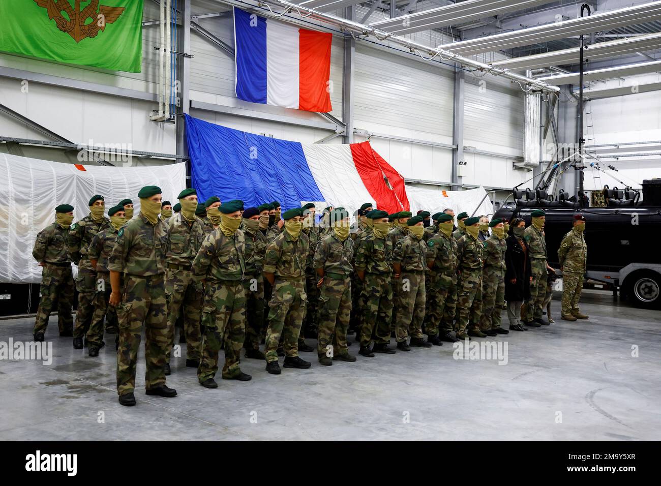 Soldiers of the French Commando Hubert, a special forces unit of the ...