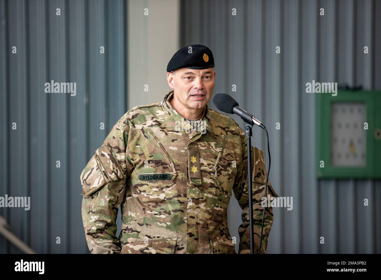 Le général de division de l'armée royale danoise Michael Wiggers ...