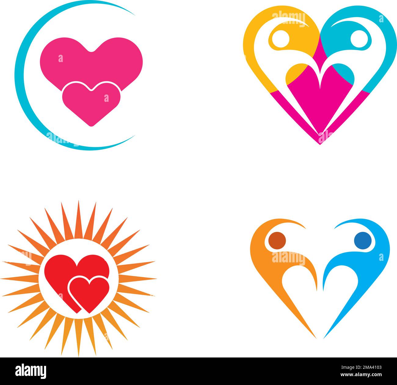 logo love illustration vectorielle symbole design Image Vectorielle ...