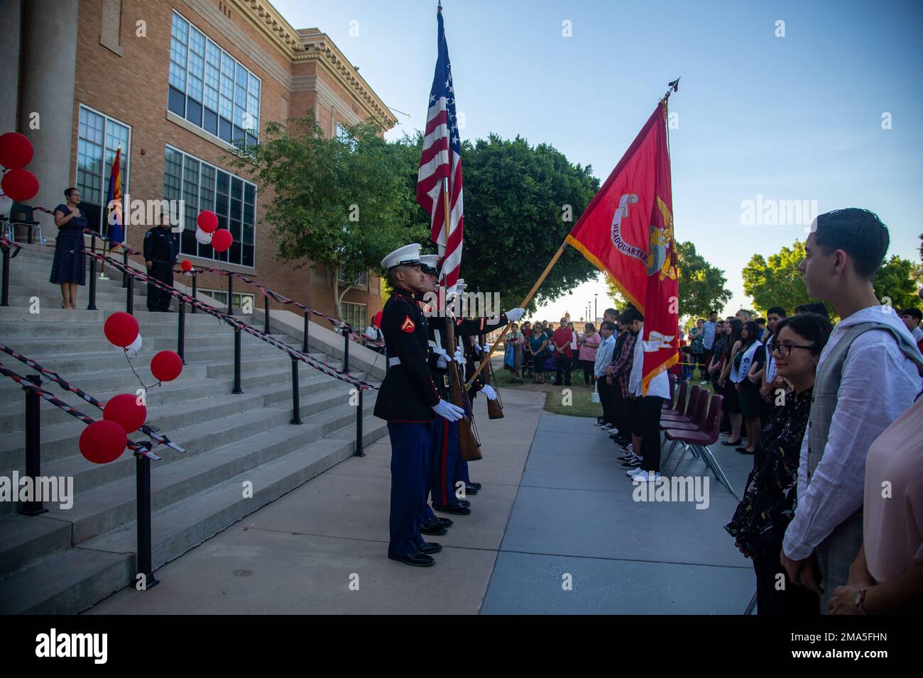 États-Unis La Marine Color Guard du quartier général et du quartier ...