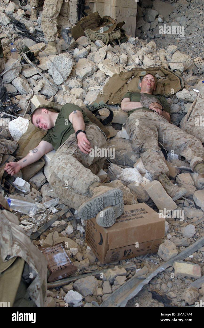 LES Marines du US Marine corps (USMC) affectées à la Bravo Company, 1st ...