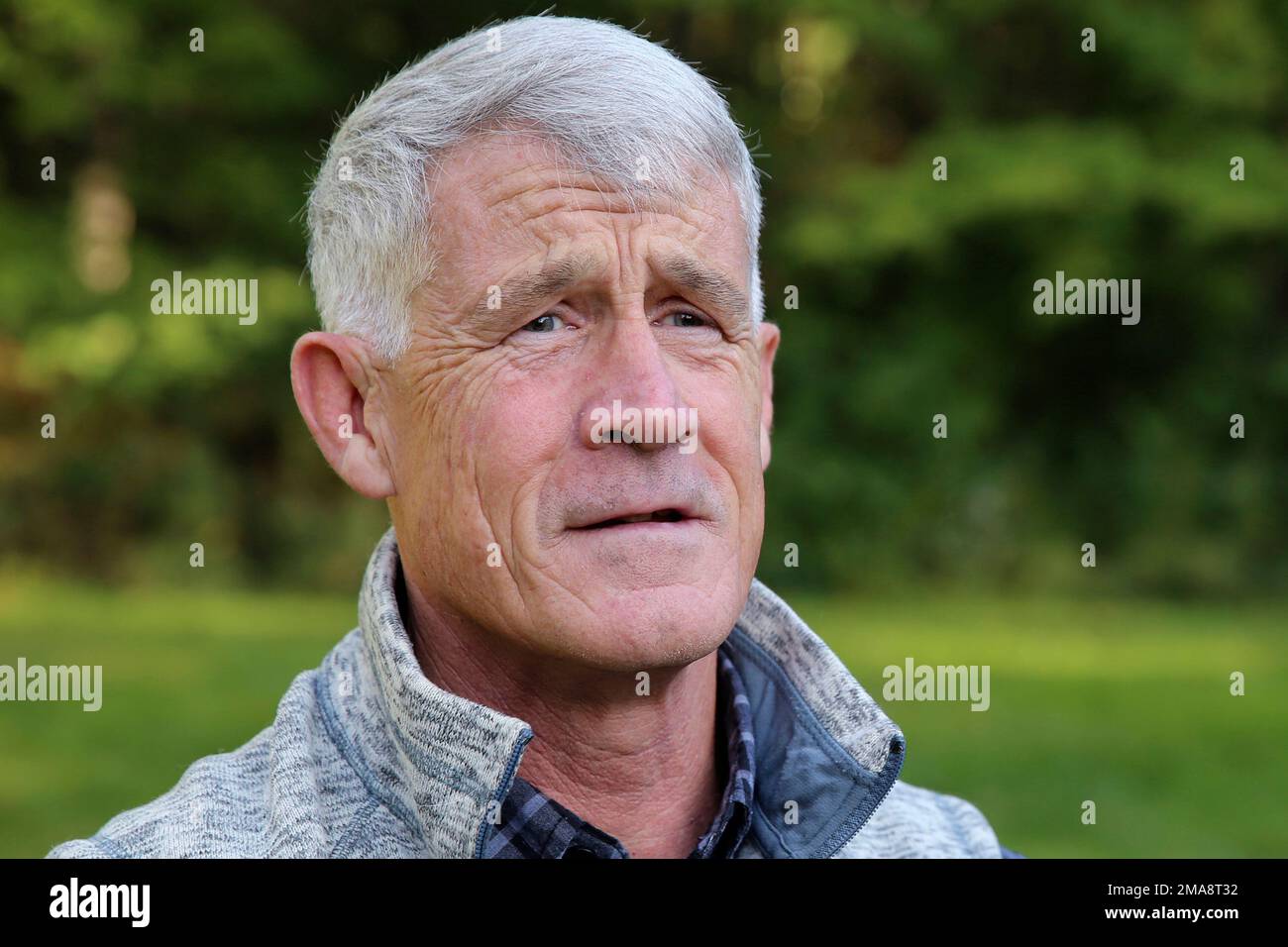 Franklin County write-in sheriff candidate Mark Lauer poses outside his ...
