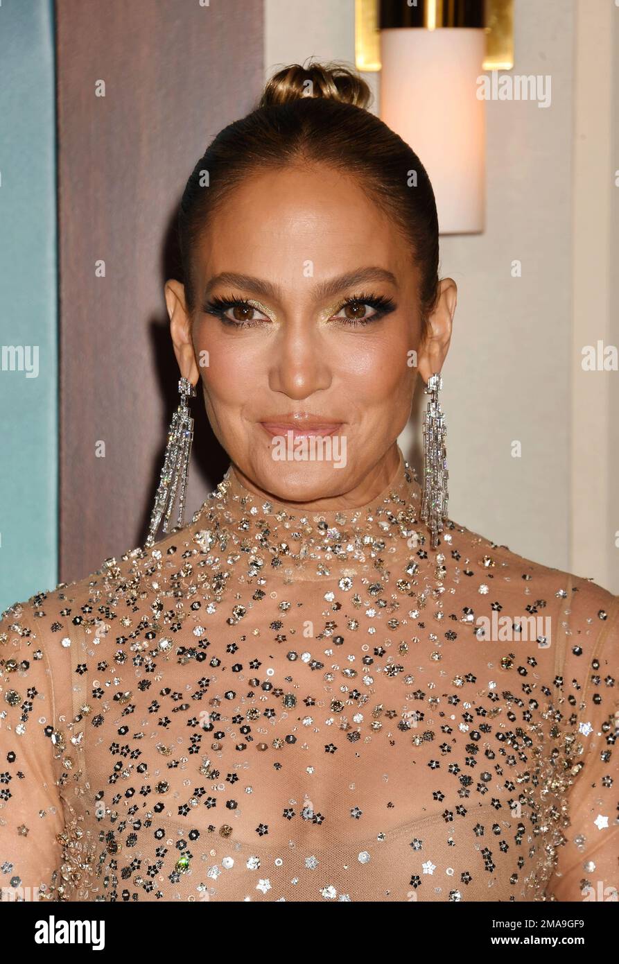 HOLLYWOOD, CA - JANVIER 18 : Jennifer Lopez participe à la première de ...