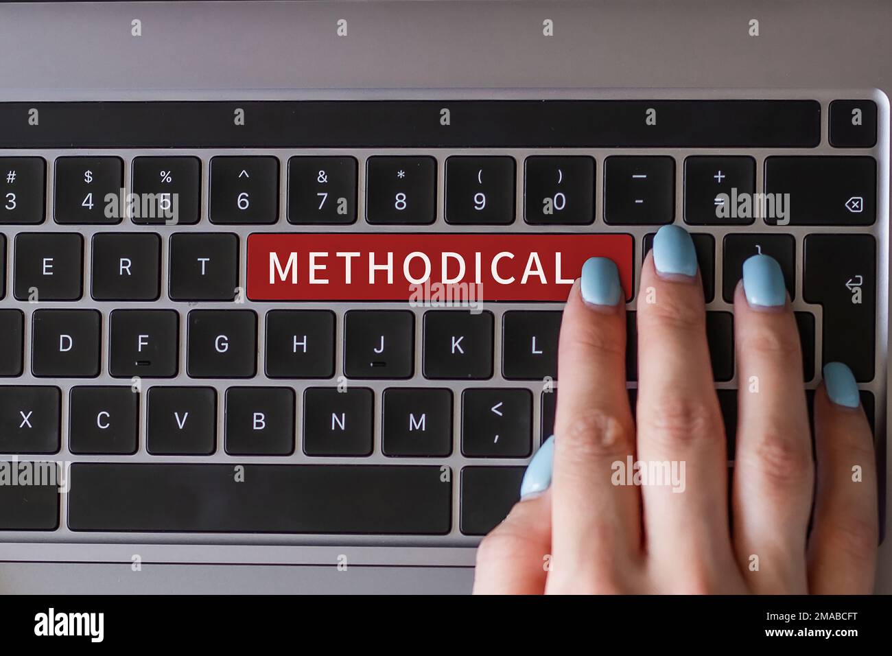 Écriture affichant du texte méthodique. Mot pour système de méthodes ...