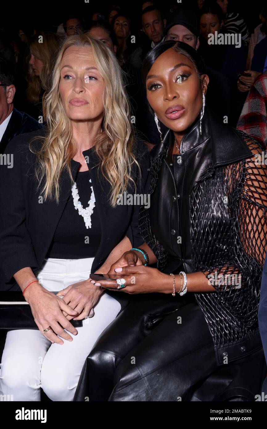 Estelle Lefebure, left, and Naomi Campbell attend the L'Oreal ready-to ...