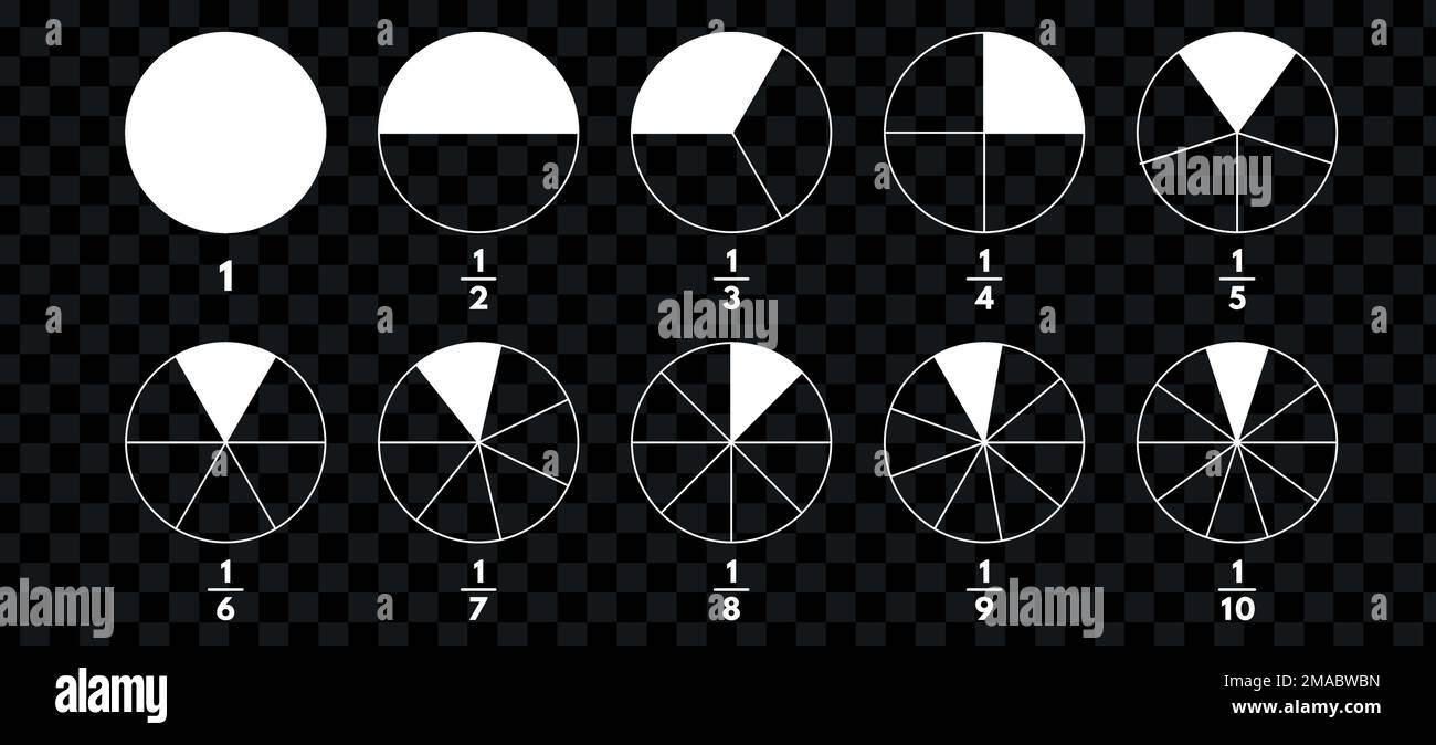 Fractions unitaires Banque d'images noir et blanc - Alamy