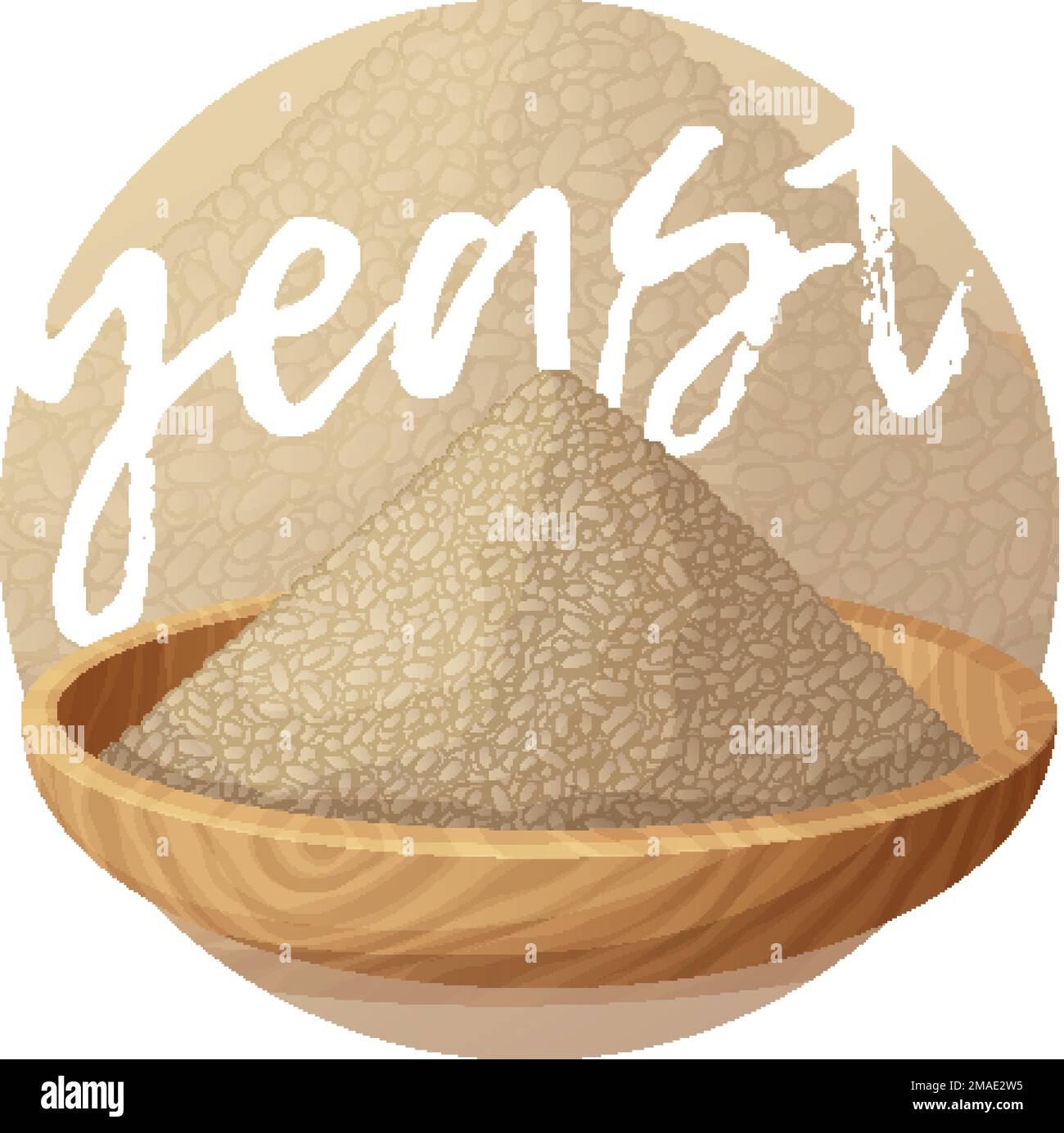 Levure nutritionnel Banque d'images vectorielles - Alamy