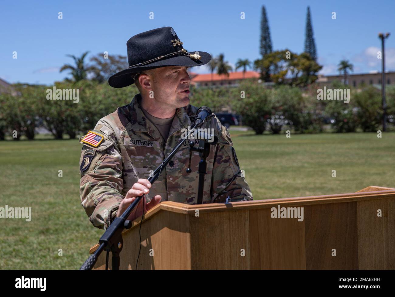 Le lieutenant-colonel Josh Suthoff, le nouvel escadron 3rd, 4th Cavalry ...