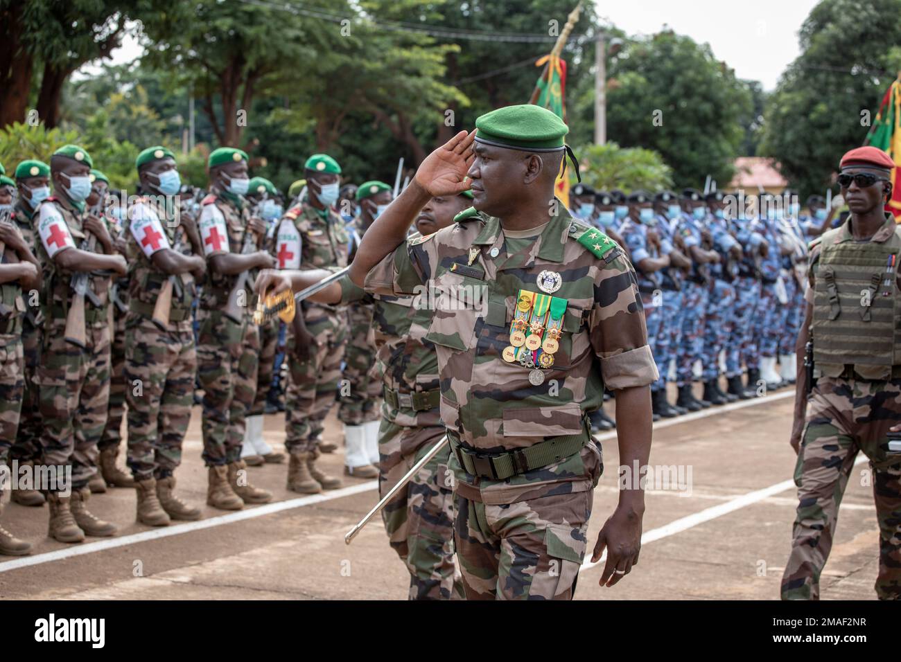 Mali's Chief of General Staff of the Armed Forces, Maj Gen Oumar Diarra ...
