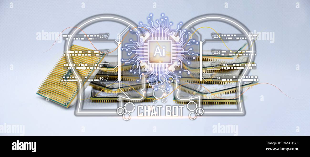 Conceptuellement, un bavard ou une intelligence artificielle de l'IA ...