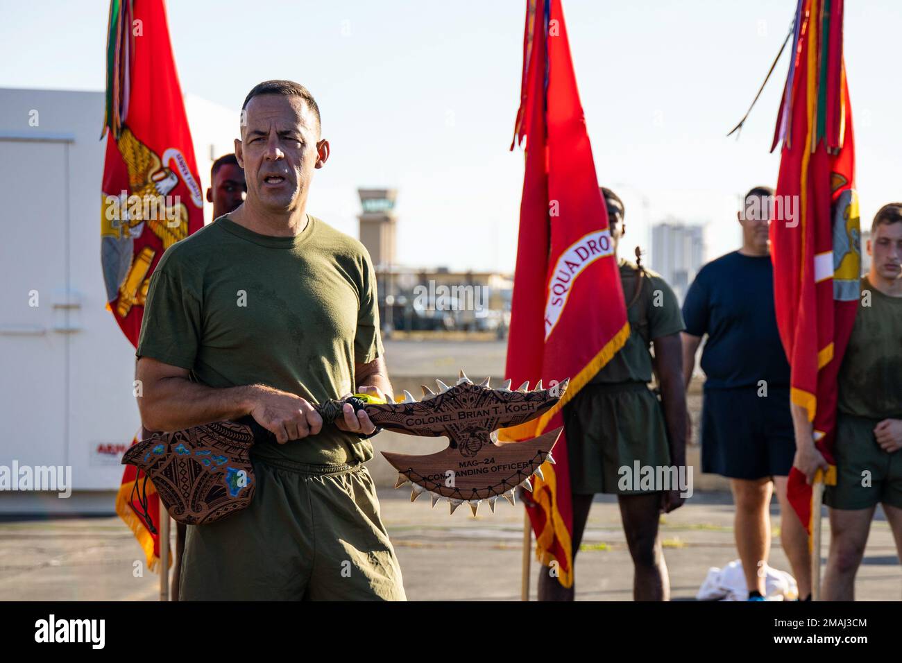ÉTATS-UNIS Le colonel Brian Koch, commandant du groupe des avions de ...