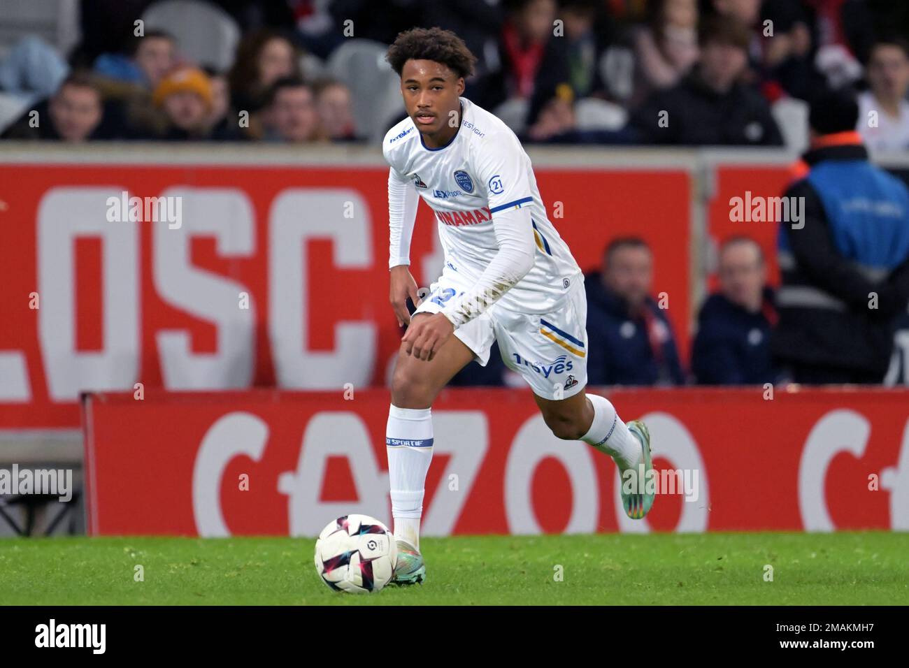 LILLE - Wilson Odobert d'Estac Troyes lors du match de la Ligue ...