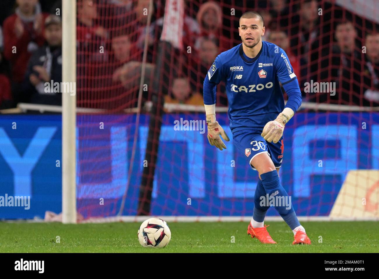 LILLE - LOSC gardien de Lille Lucas Chevalier lors du match de la Ligue ...