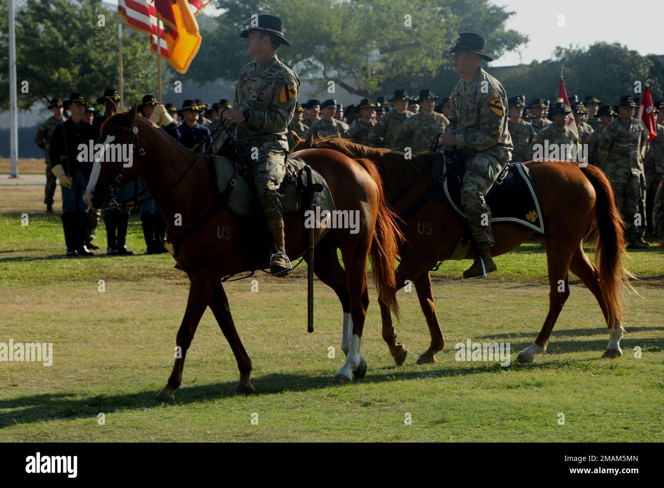 L'équipe de combat de la Brigade 3rd, 1st division de Cavalry, organise ...