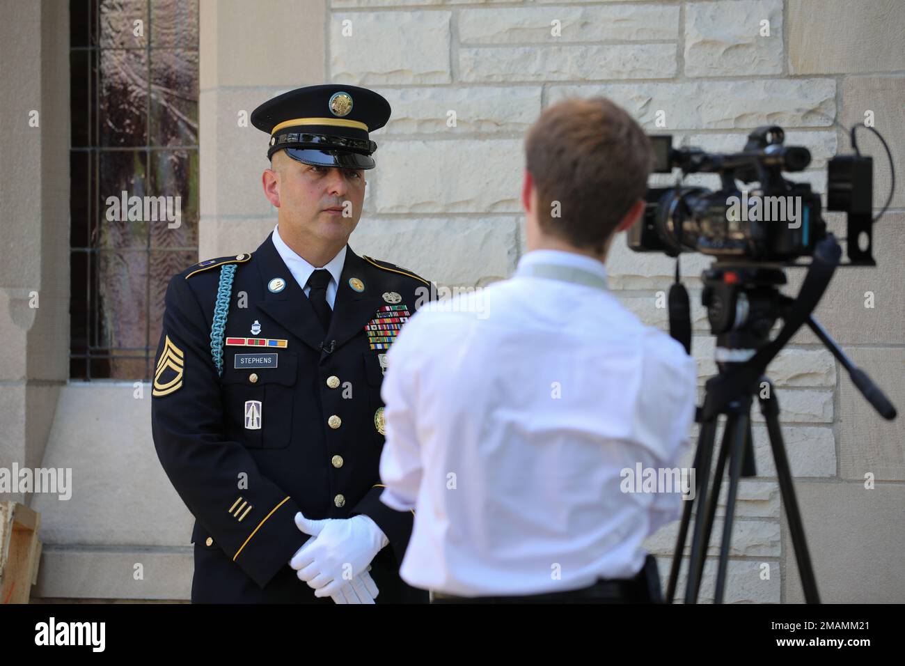 La Garde nationale de l'Indiana a appuyé le service commémoratif de la colline de la Couronne de ...