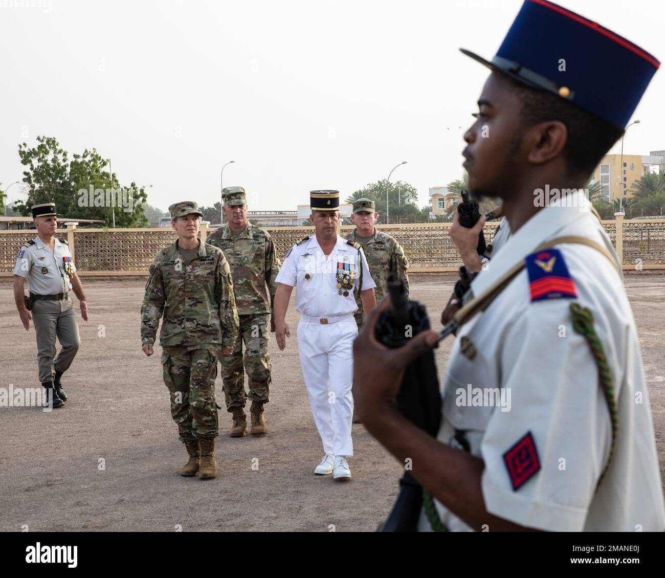 Colonel français Sébastien Botheron, commandant du 5th Overseas ...