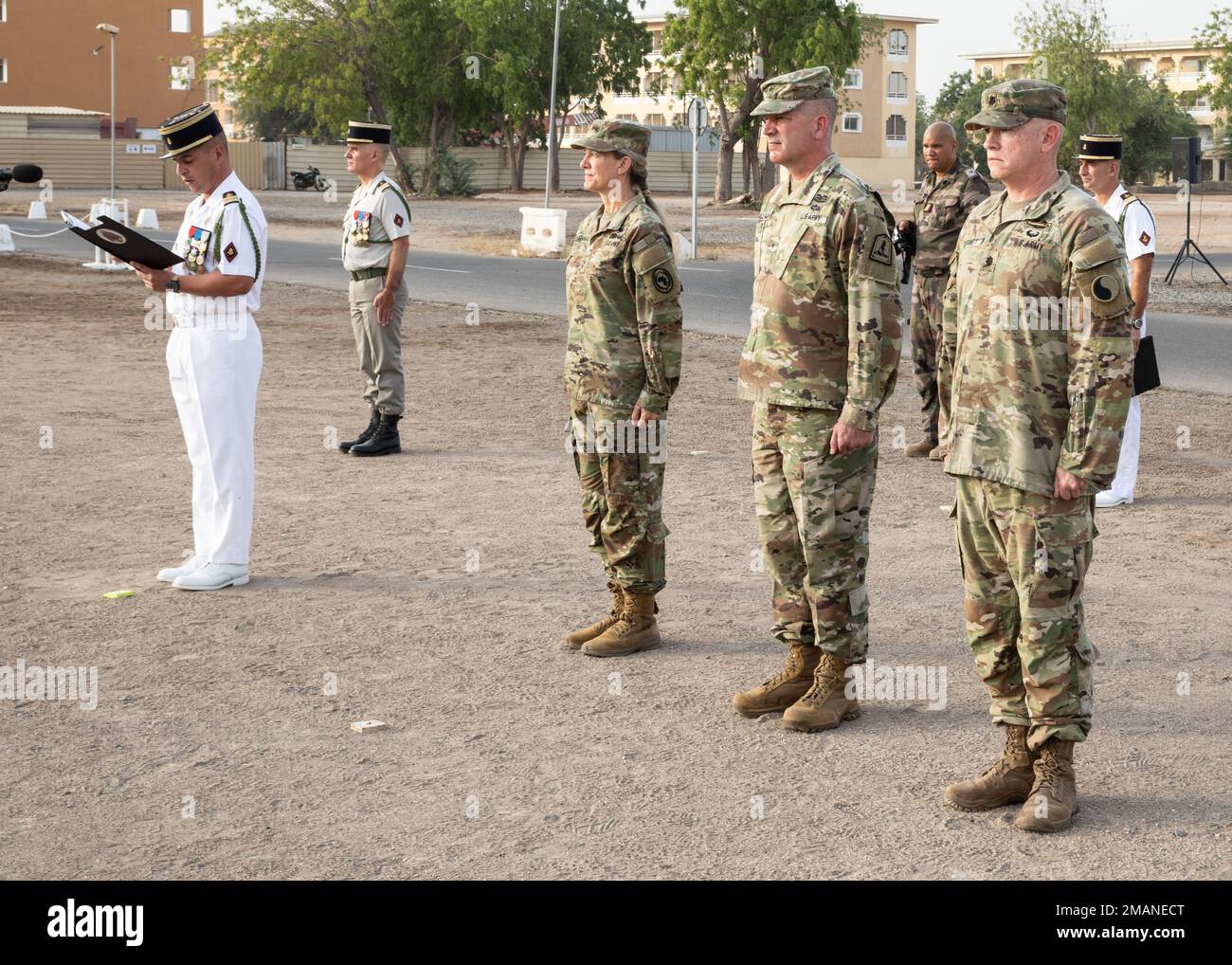 Le colonel français Sébastien Botheron, commandant du 5th Overseas ...