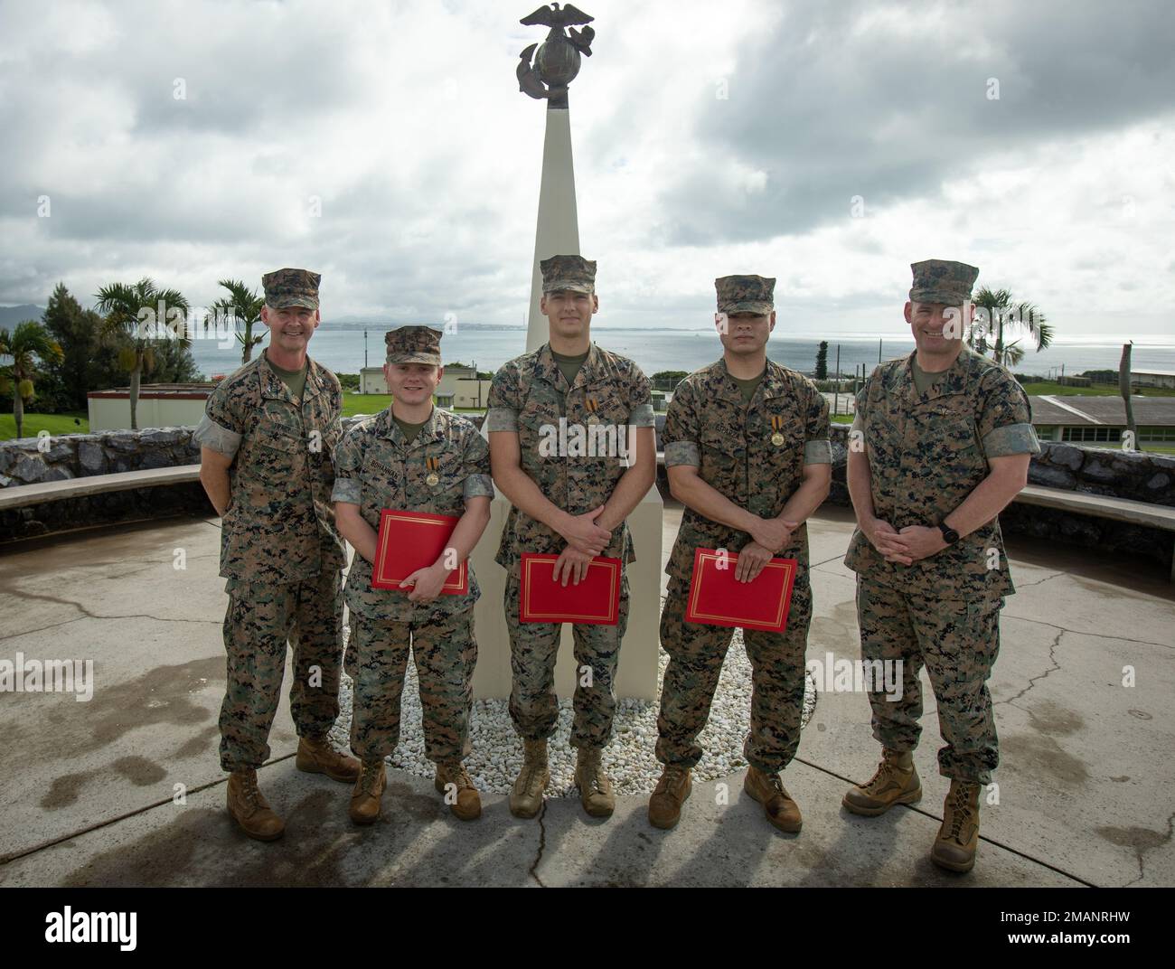 ÉTATS-UNIS Matthew Tracy, commandant de 4th Marines, 3D Marine Division ...